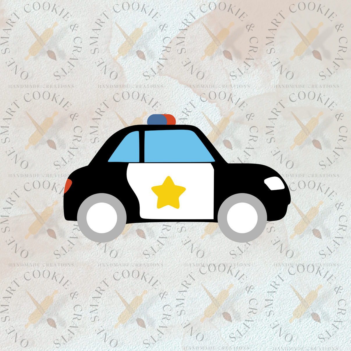 Police Car Cookie Cutter – One Smart Cookie and Crafts