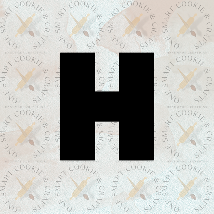Letter H Cookie Cutter – One Smart Cookie and Crafts