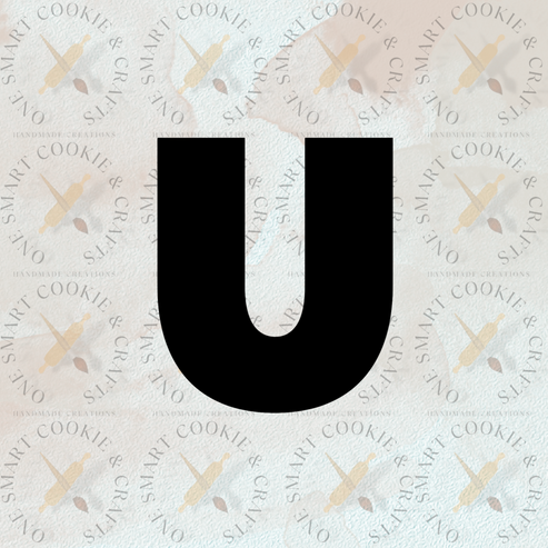 Letter U Cookie Cutter – One Smart Cookie and Crafts